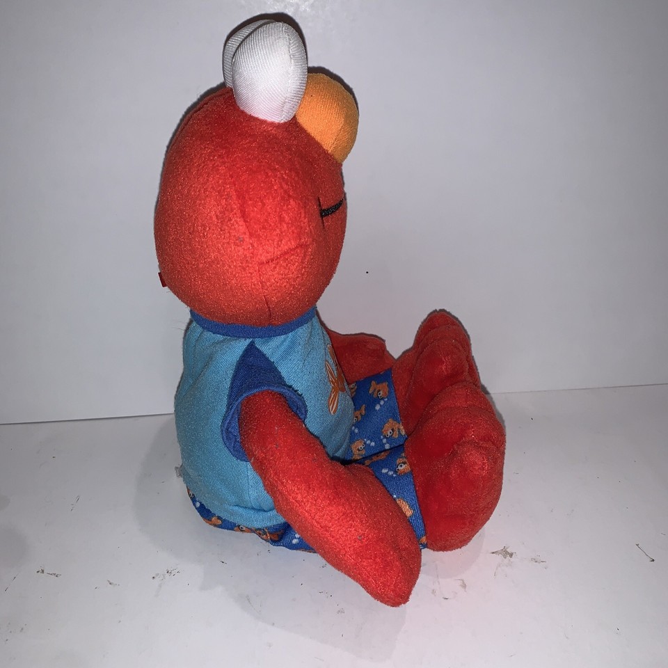 12” Hasbro Sesame Street Elmo Plush Talks Music 2010 Sleepy Bedtime | eBay