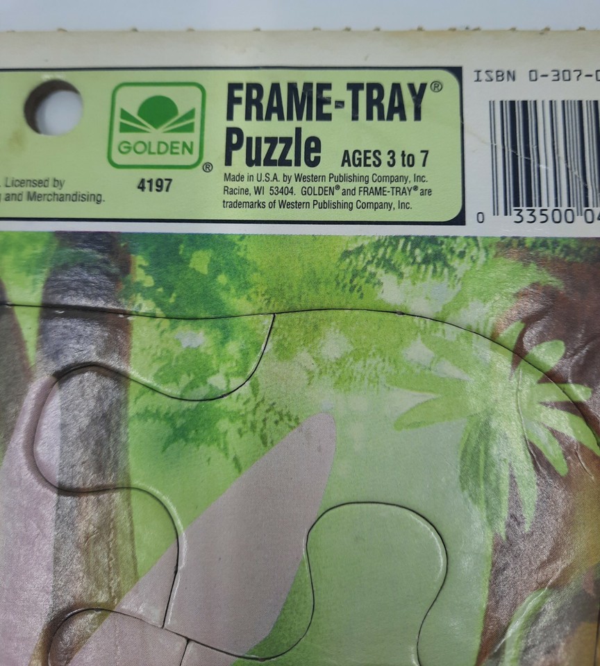 Vintage 1991 FERN GULLY THE LAST RAINFOREST GOLDEN FRAME TRAY 12 PC ...