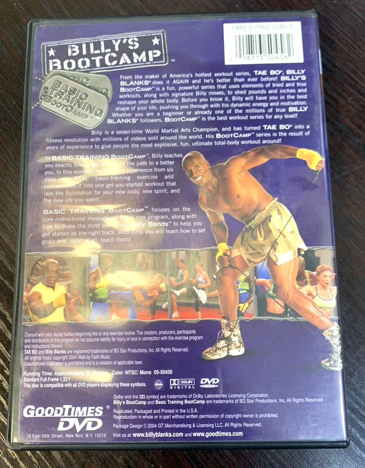 Billy Blanks - Basic Training Bootcamp (DVD, 2005) Exercise DVD 18713504562| eBay