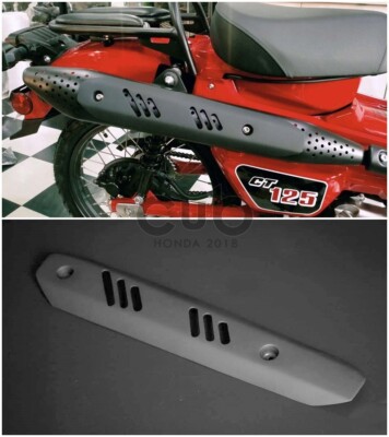 EXHAUST GUARD FOR HONDA CT125 HUNTER 2020 - 2024 BLACK TRAIL HEAT SHIELD | eBay