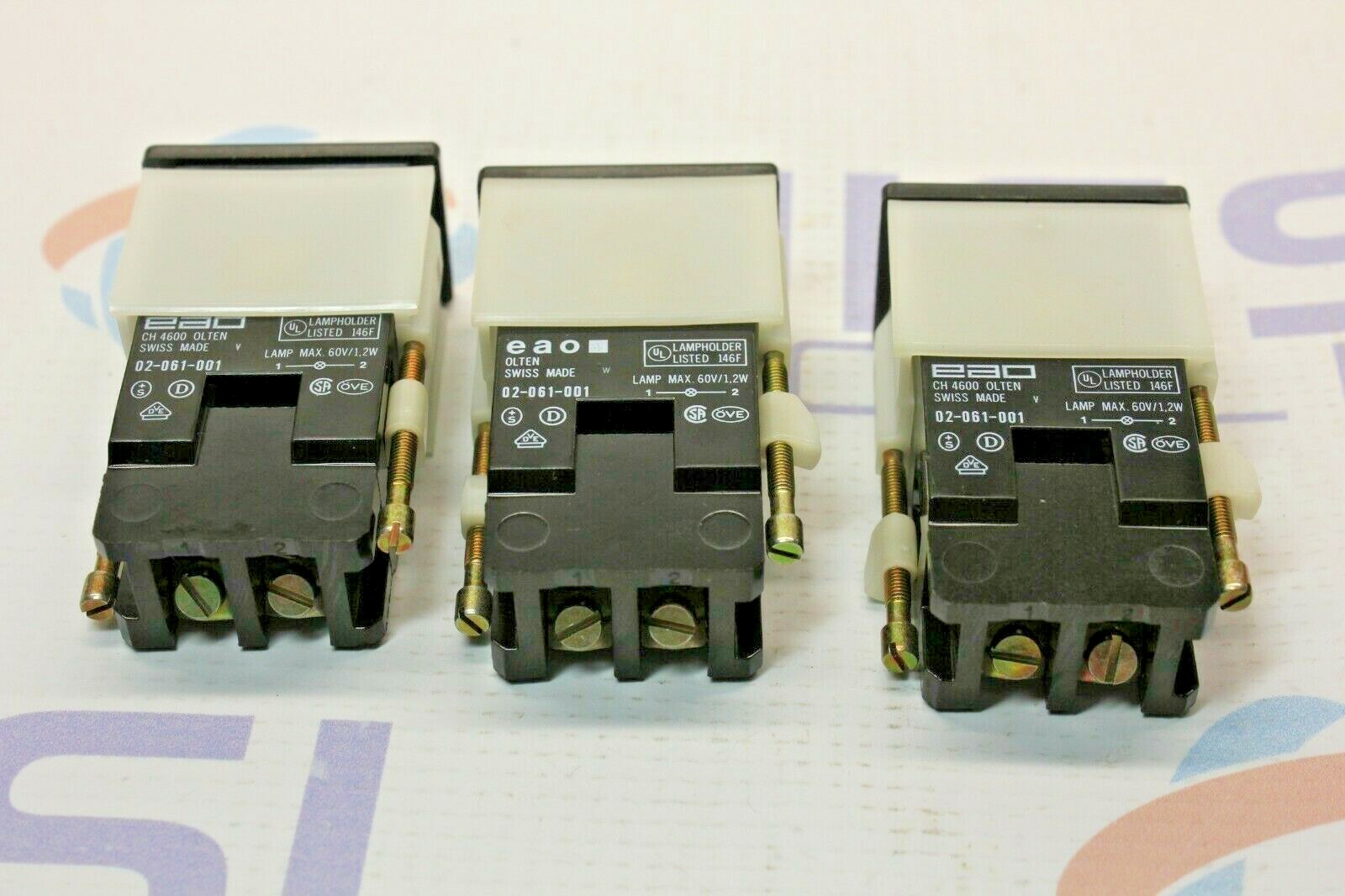 LOT OF 3 EAO OLTEN 02-061-001 LAMP HOLDERS 60V 1.2W | eBay