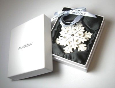 PANDORA 2015 SNOWFLAKE CHRISTMAS ORNAMENT LIMITED EDITION IN ORIGINAL ...