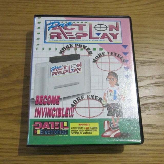 Pro Action Replay Cartridge Super Nes SNES Nintendo Console Datel ...
