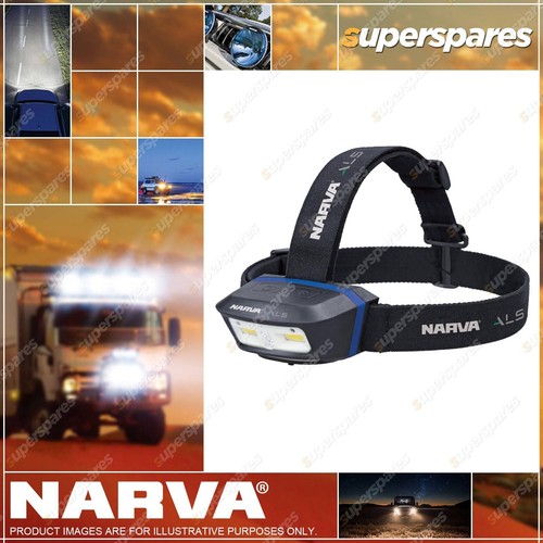 Narva Rechargeable LED Head Lamp 250 Lumen 2 x COB LEDs 120 deg angle ...