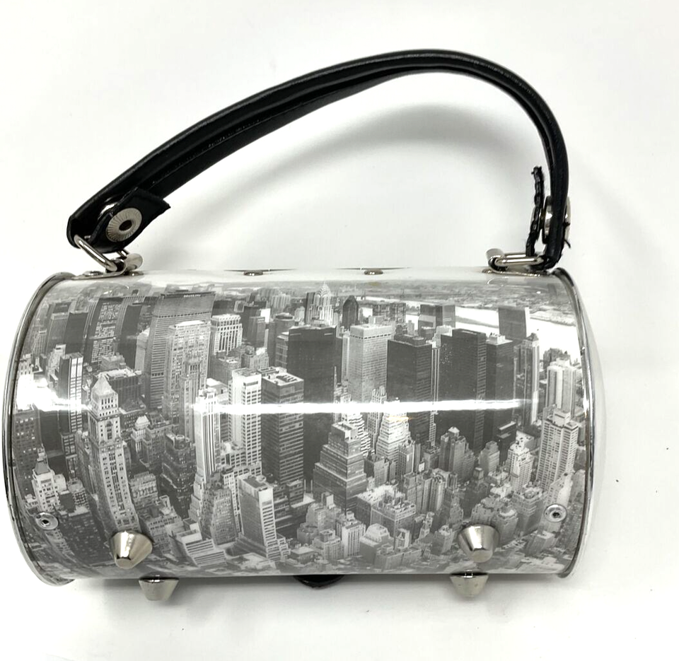 NYC Cityscape Structured Purse, Snap Closure, 6"W x 4"H 4"D | eBay