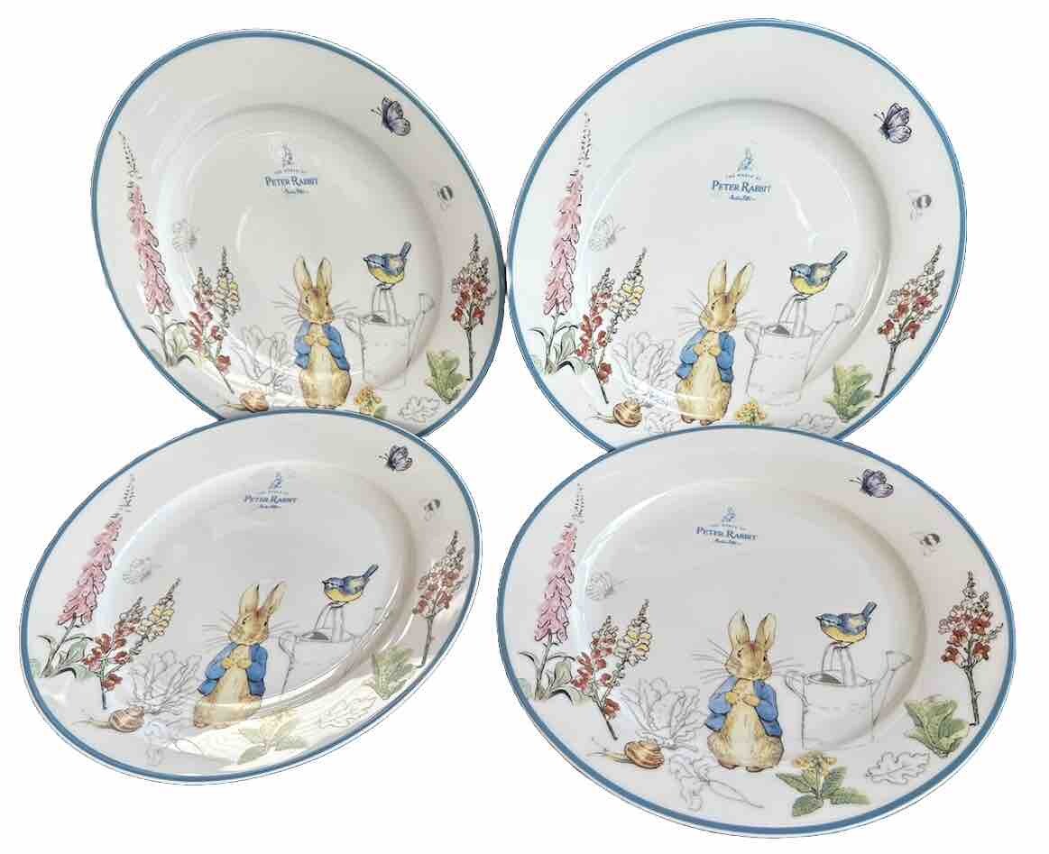 2022 Beatrix Potter Peter Rabbit Easter Garden Bunny Dinner Plates 10.5 ...