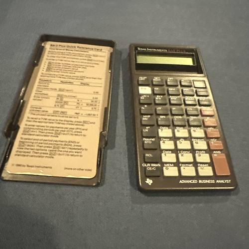 Texas Instruments BA II PLUS Financial business analyst Handheld | eBay