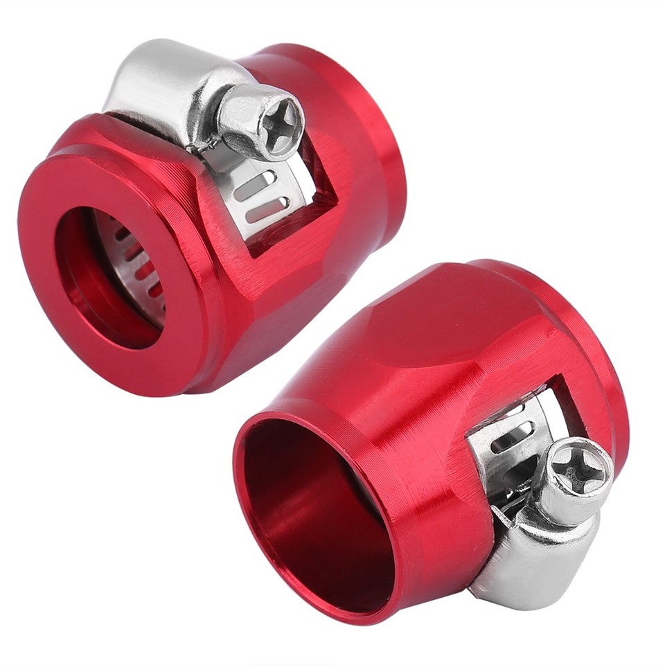 Oil Fuel Hose End Clamp Finisher Water Line Clip Hose Connectors AN8 ...