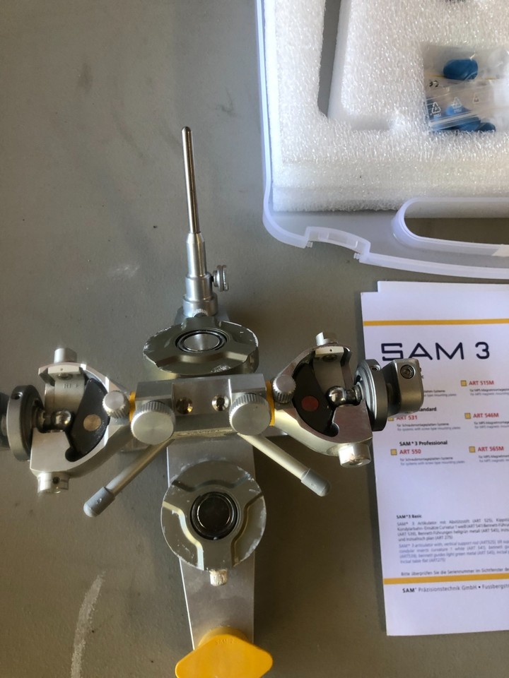 Sam 3 Magnetic Articulator and Axioquick facebow complete set | eBay