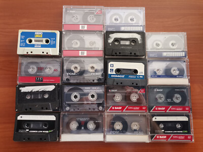Lotto 18 audio cassette SONY BASF SCOTCH PDM musicassette nastro ...