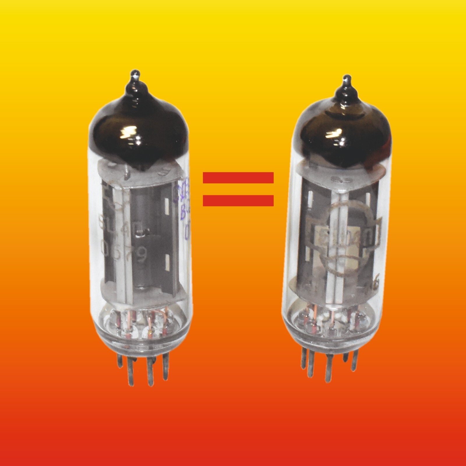 6C4P 6Ц4П MATCHED PAIR RUSSIAN RECTIFIER VACUUM TUBE NOS TESTED = 6Z4 ...