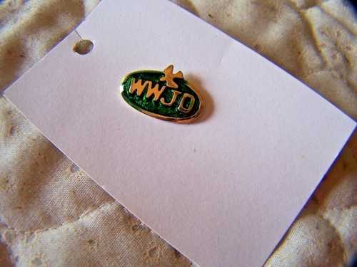 Vintage WWJD Pin What Would Jesus Do Enamel Dove Green | eBay