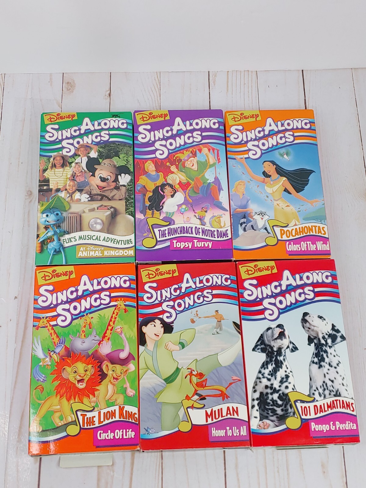 Vintage WALT DISNEY Sing Along Songs VHS Lot | Grelly USA