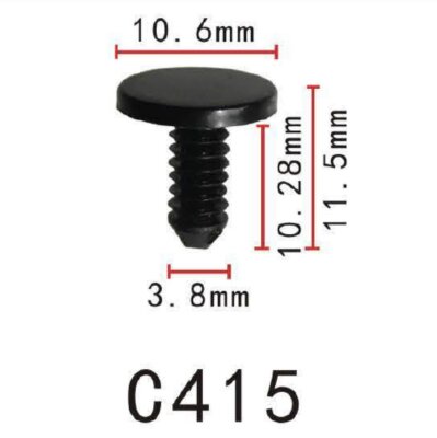 5PCS Fit GM 8731909 Nylon Door Weatherstrip Rivet Fastener Retainer ...