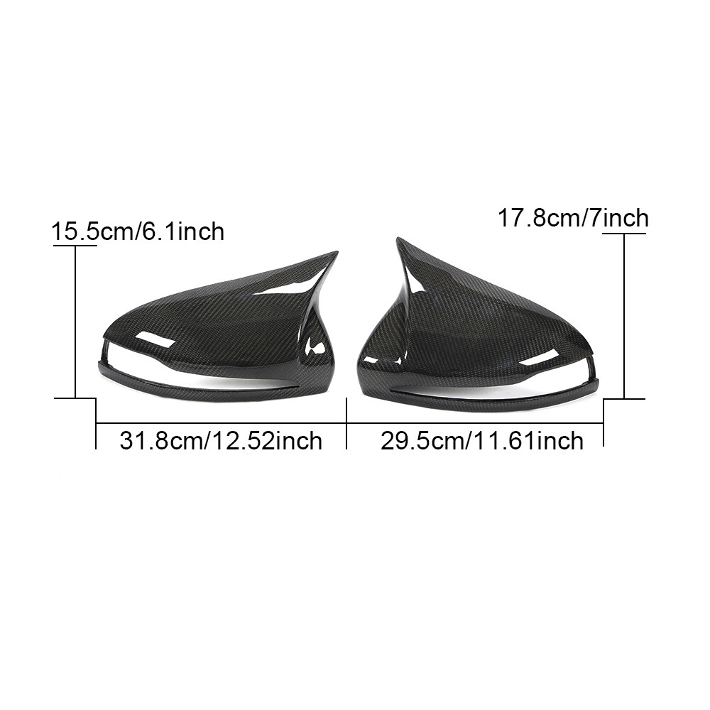 Carbon Fiber Side Mirror Cover Fit For Benz W205 C250 C300 C43 C63 AMG ...