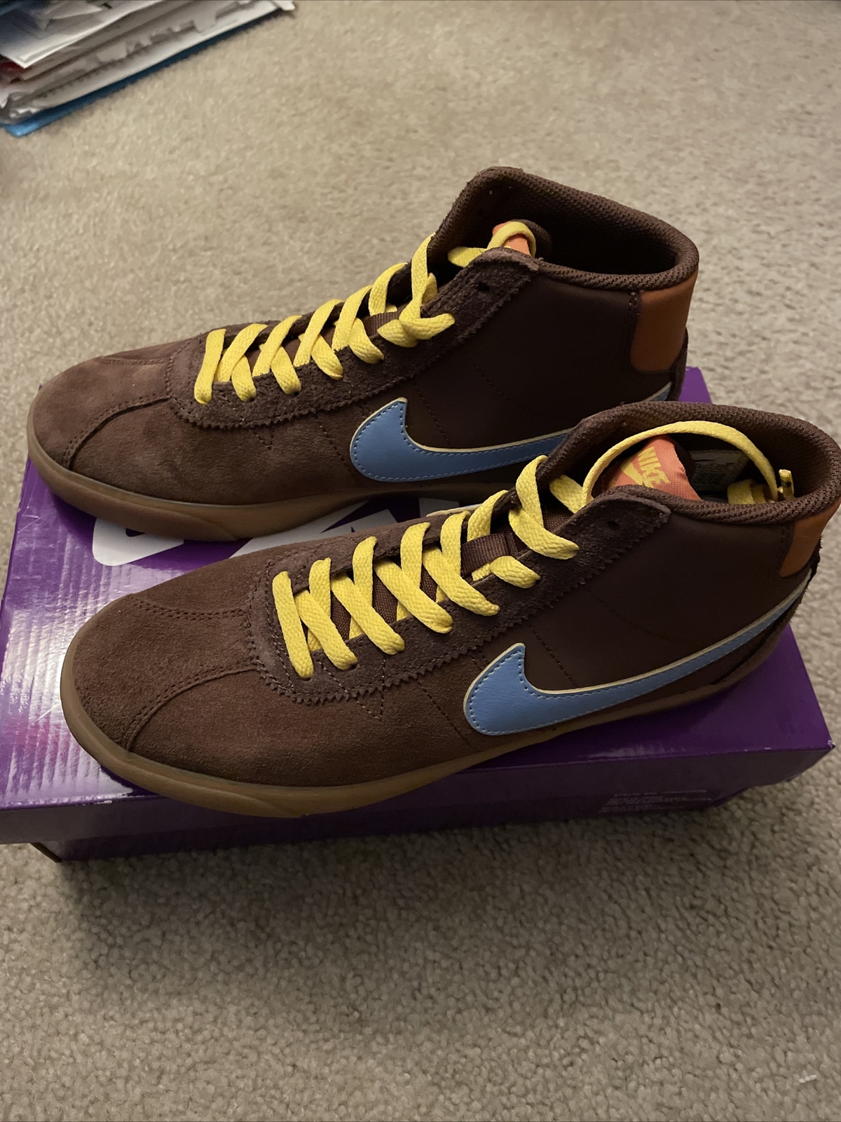 Nike X John Rattray SB Bruin High Why So Sad? Size 9.5 W / 8 M DX4325 ...