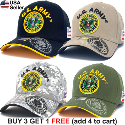 US Army Logo Cap USA Hat U.S. Military United States Armed Forces ...