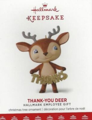 Hallmark Keepsake - 2017 Thank You Deer Ornament - Never Sold in Stores ...
