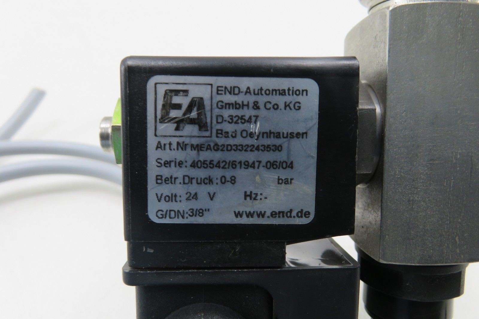 EA D-32547 Solenoid Valve w/ Murr 3124069 Valve Suppressor Modules | eBay