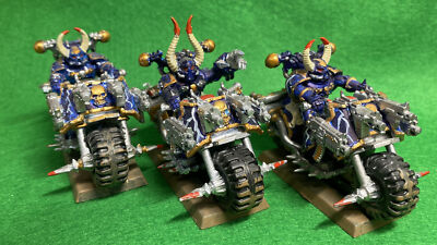 warhammer 40k Chaos space marine bike x3 Bikes Marines Games Workshop ...