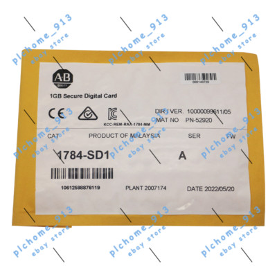 Brand New Allen-Bradley 1784-SD1 Industrial 1 GB Secure Digital (SD ...