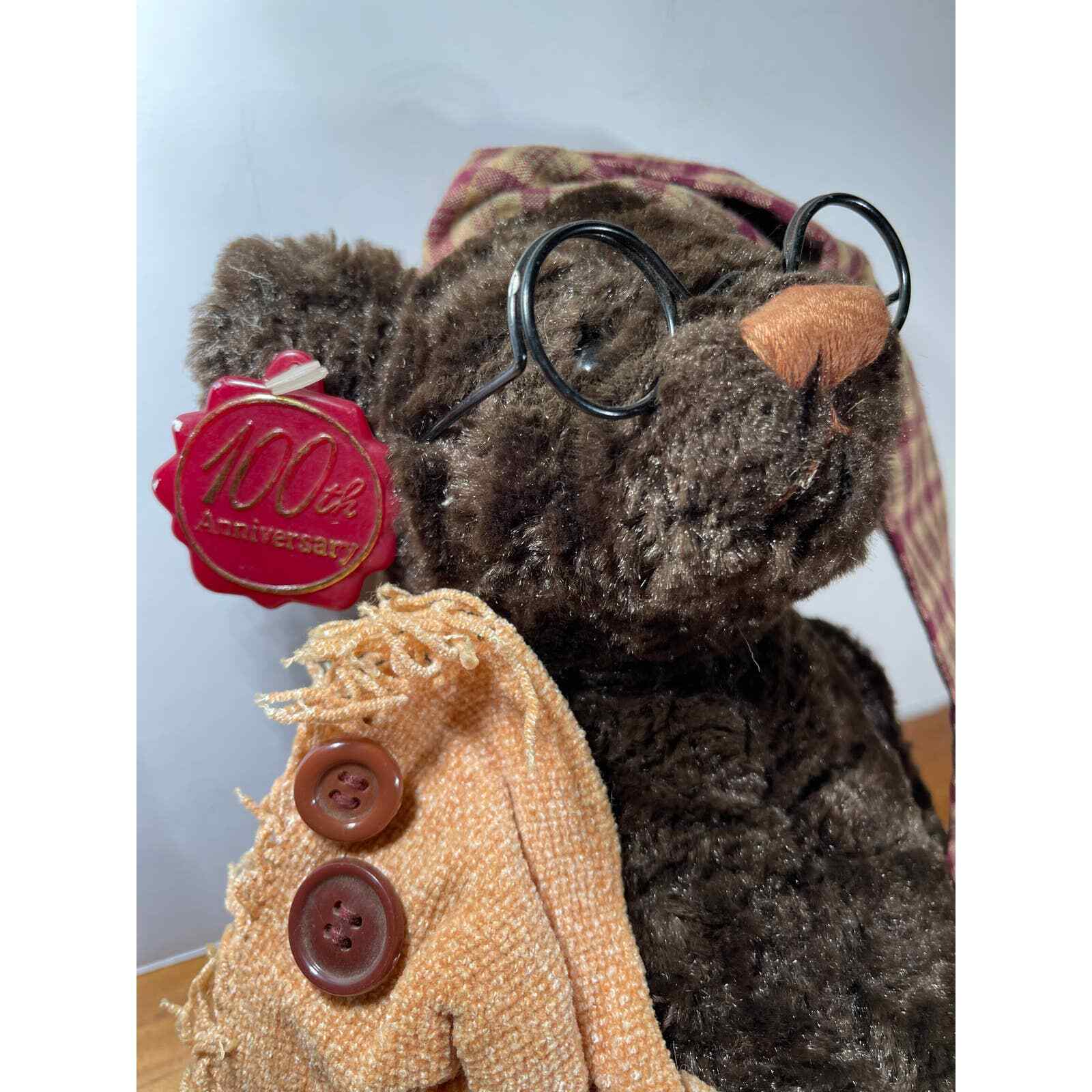 Dandee Plush Bear Collectible Teddys Teddy 100th Anniversary Stuffed 9 ...