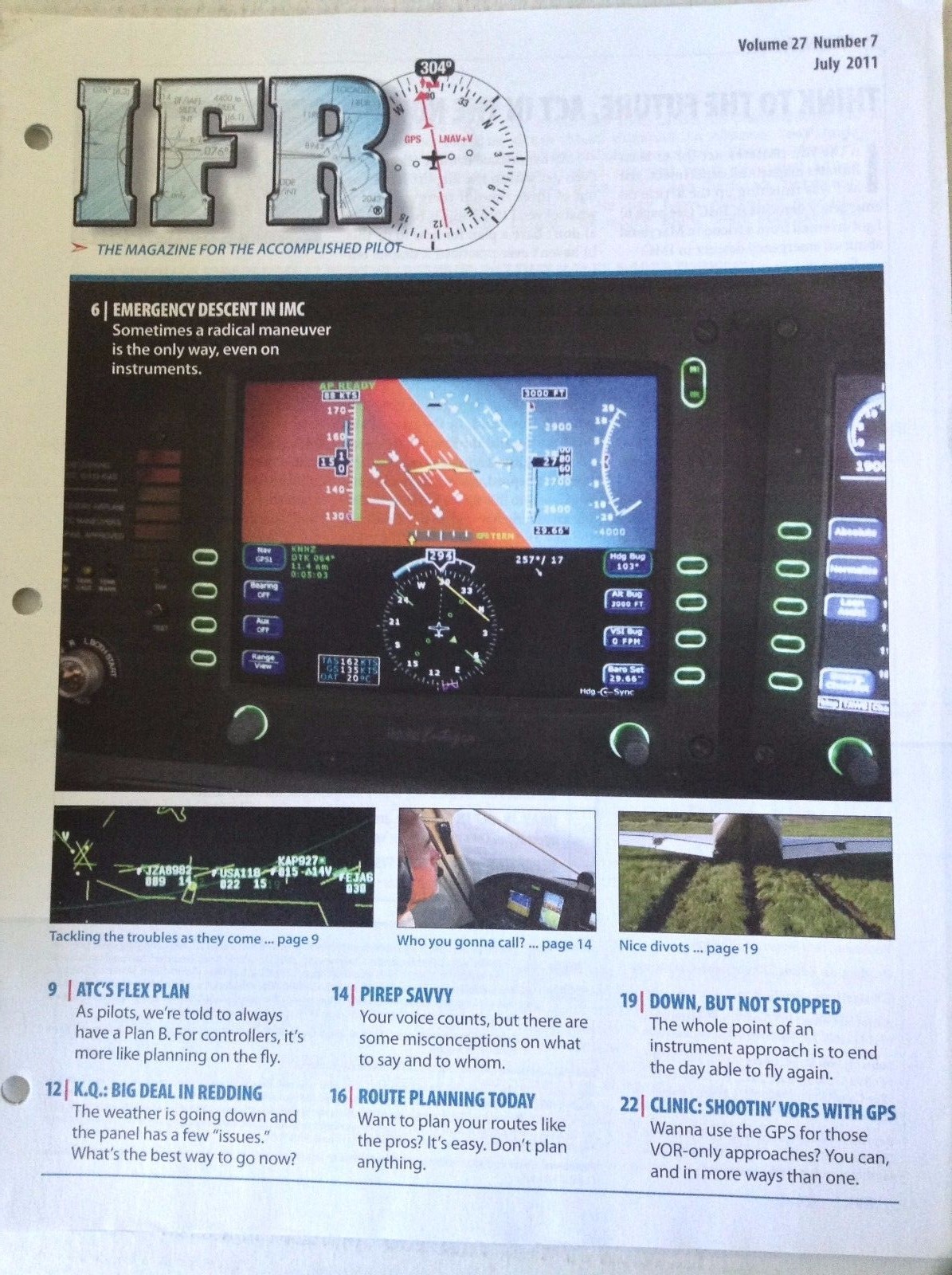 IFR Magazine Emergency Descent In IMC July 2011 081617nonrh3 | eBay