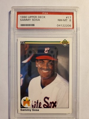 1990 Upper Deck Sammy Sosa Star Rookie Rookie RC #17 White Sox PSA 8 | eBay