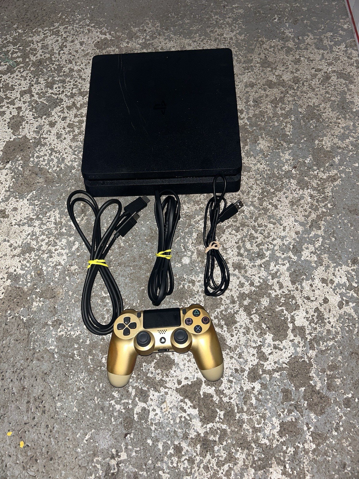 Ps4 Slim Console + OEM Controller + Wires (Tested & Working) | eBay