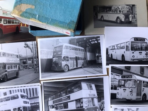 Box Of 31 Bus Photographs & Postcards BLACKPOOL TRANSPORT Vintage ...