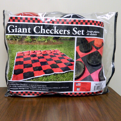 Giant Outdoor Checker Set | eBay
