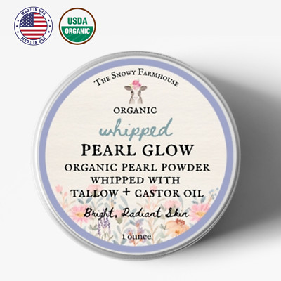 Organic Beef Tallow for Skin with Pearl Powder + Castor Oil for Anti ...