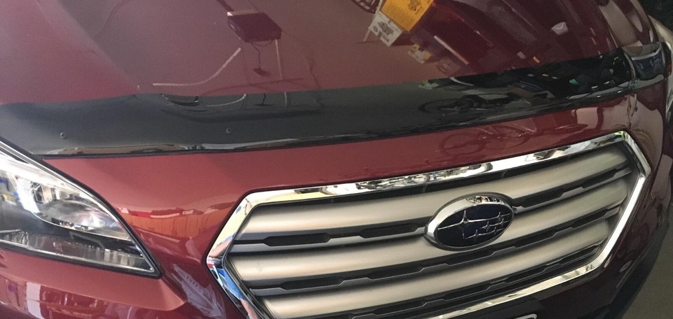 EGR Dark Smoke Hood Protector Bug Shield Deflector for 2015-2019 Subaru ...