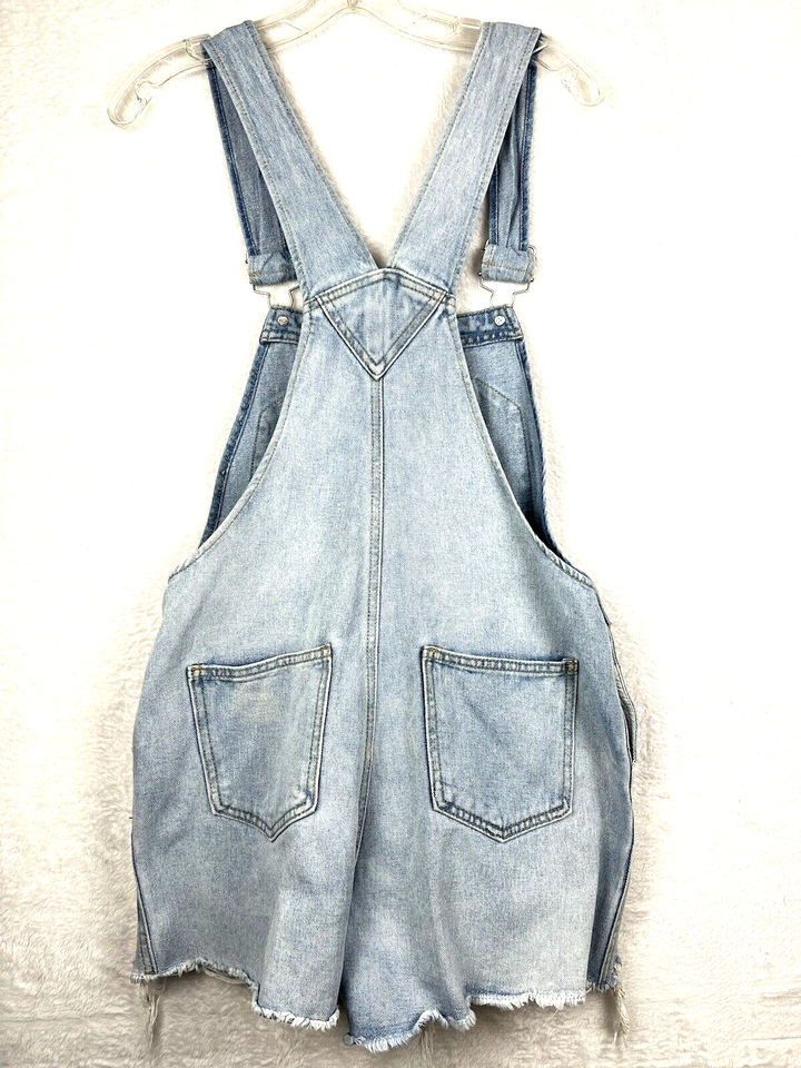 Wild Fable Women's Size XS Light Wash Distressed Denim Overall Jean ...