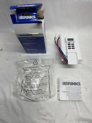 BRINKS 7 Day Digital In-Wall Timer Switch Energy Saving 46-1022 | eBay