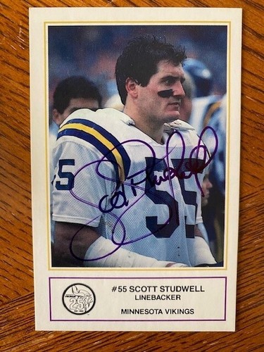 Scott Studwell -Minnesota- Minnesota Vikings Autographed Police Card | eBay