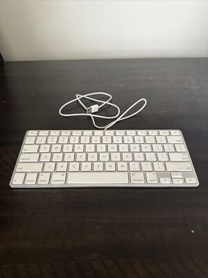 Apple Wired USB 78-Key Keyboard for Mac OS - Silver/White (A1242 ...