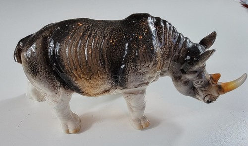 Porfin Cluj-Napoca, figurine / sculpture, rhinoceros, porcelain ...