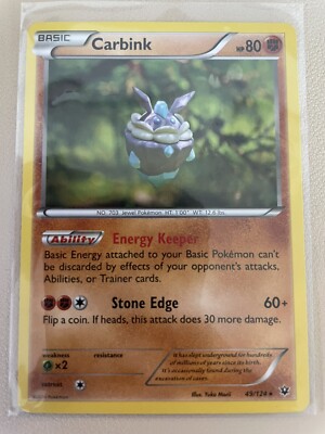 Carbink 49/124 LP / VLP - B2G1F - Rare XY Fates Collide Pokemon Card | eBay