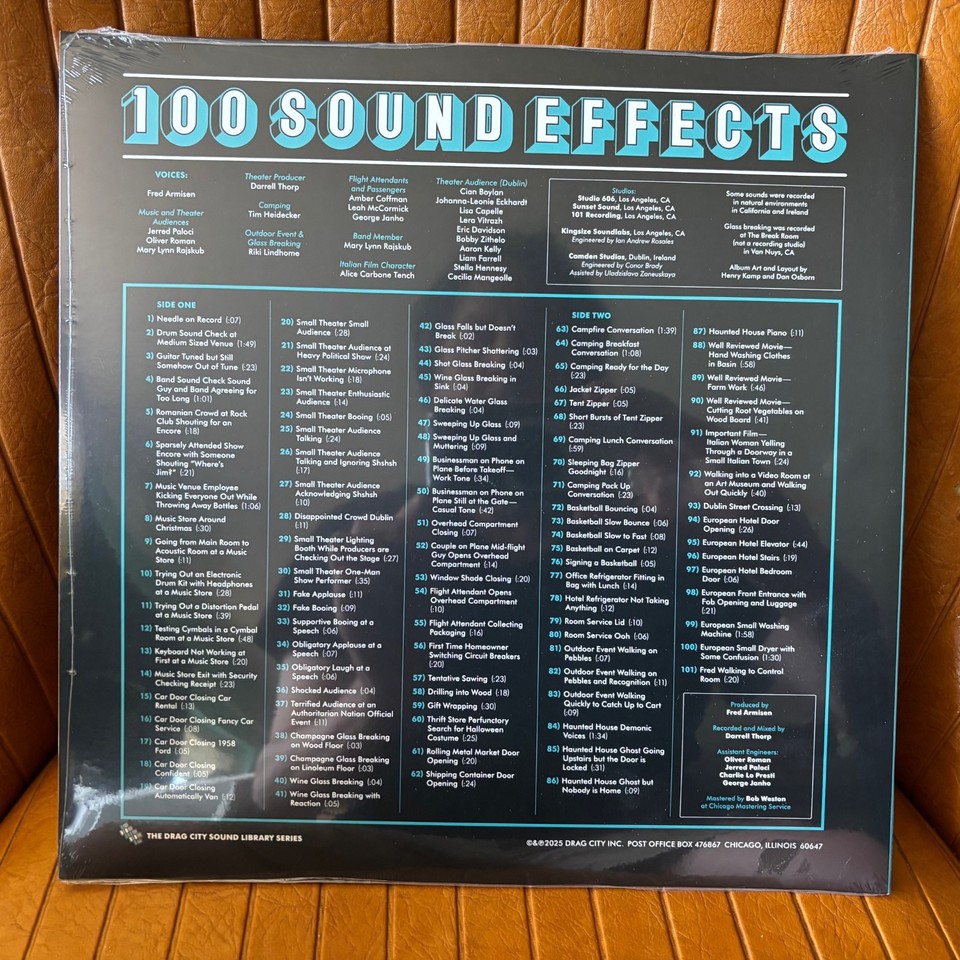 FRED ARMISEN NEW SEALED 100 SOUND EFFECTS VINYL LP RECORD ALBUM RARE ...