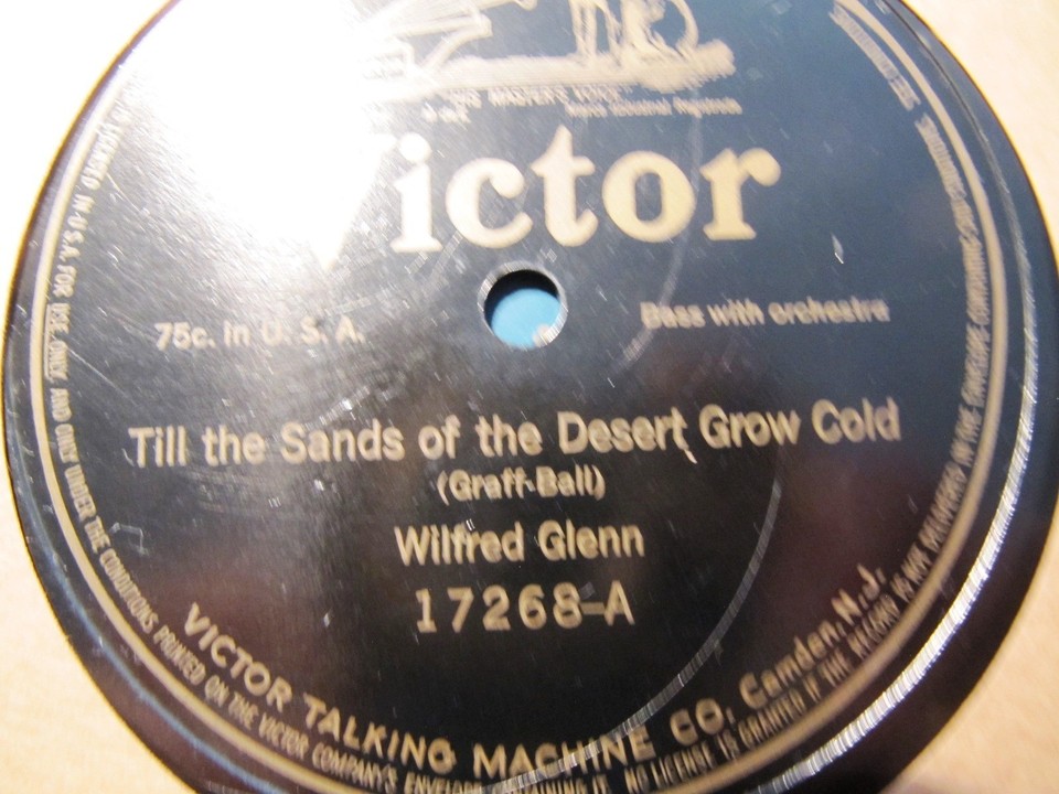 1912 WILFRED GLENN BROADWAY MUSICAL ROBIN HOOD Armorer's Song VICTOR ...