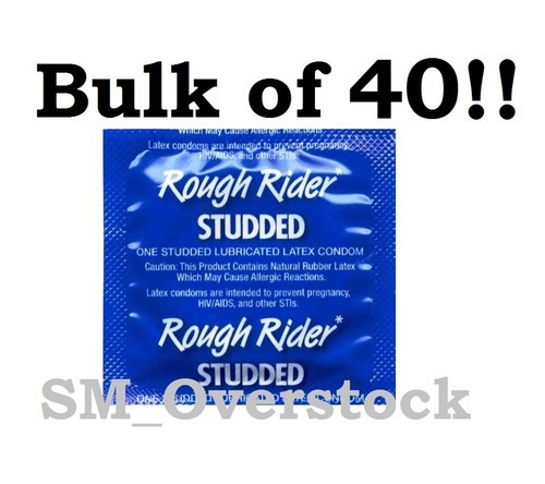 Lifestyles ROUGH RIDER STUDDED Condoms, Lubricated Latex Condom, Pack ...