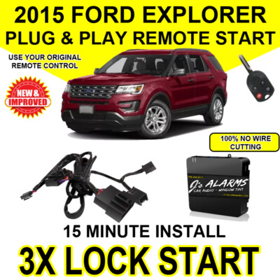 2015 Ford Explorer Remote Start Plug and Play Easy Install DIY 3X Lock ...