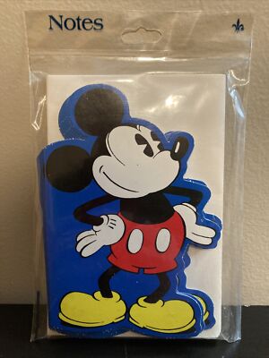 1991 Vintage Disney Mickey Mouse Note Cards With Envelopes. Brand New ...