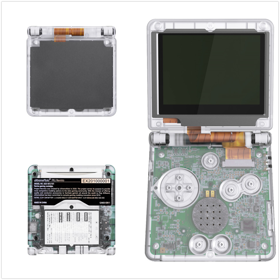 IPS GBA SP Upgraded Housing Shell Buttons Replacement Kit for Gameboy ...
