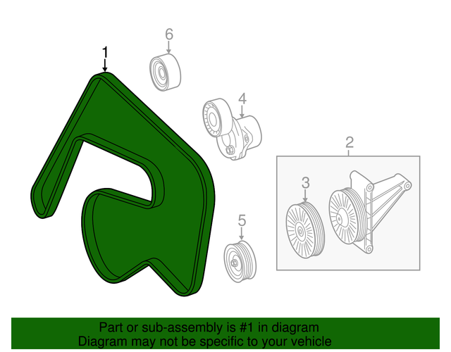 Mercedes-Benz 0029933296 Genuine OEM Serpentine Belt for sale online | eBay