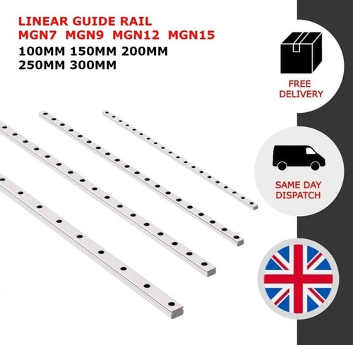 MGN7 MGN9 MGN12 MGN15 LINEAR GUIDE RAIL - 100MM 150MM 200MM 250MM 300MM ...