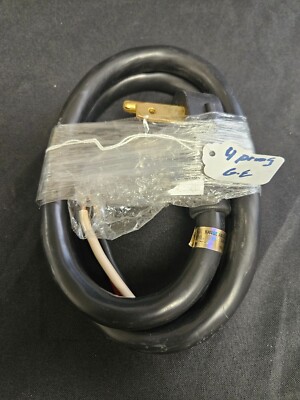 GE E72389-F RANGE and DRYER POWER SUPPLY CORD/4 WIRES/4 PRONG/4 FOOT ...