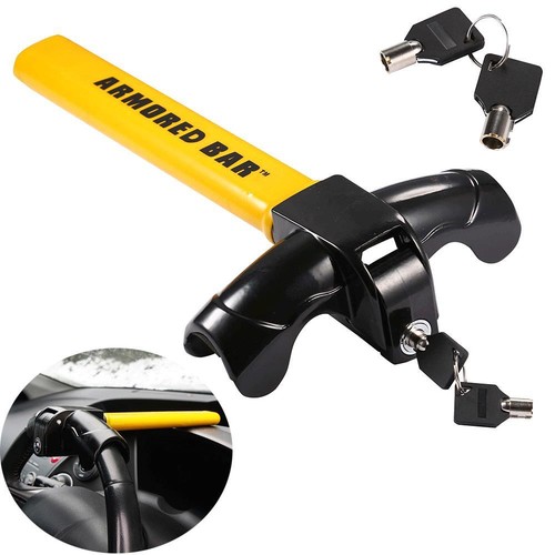 Universal Steering Wheel Lock for Cars Vans, Heavy Duty Anti-theft- 2 ...