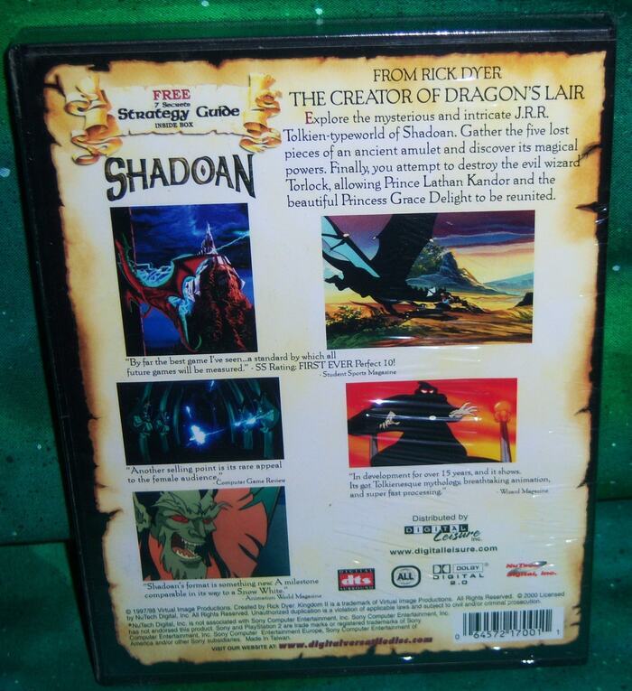 NEW RARE OOP DIGITAL LEISURE SHADOAN INTERACTIVE VIDEO GAME DVD PS2 ...